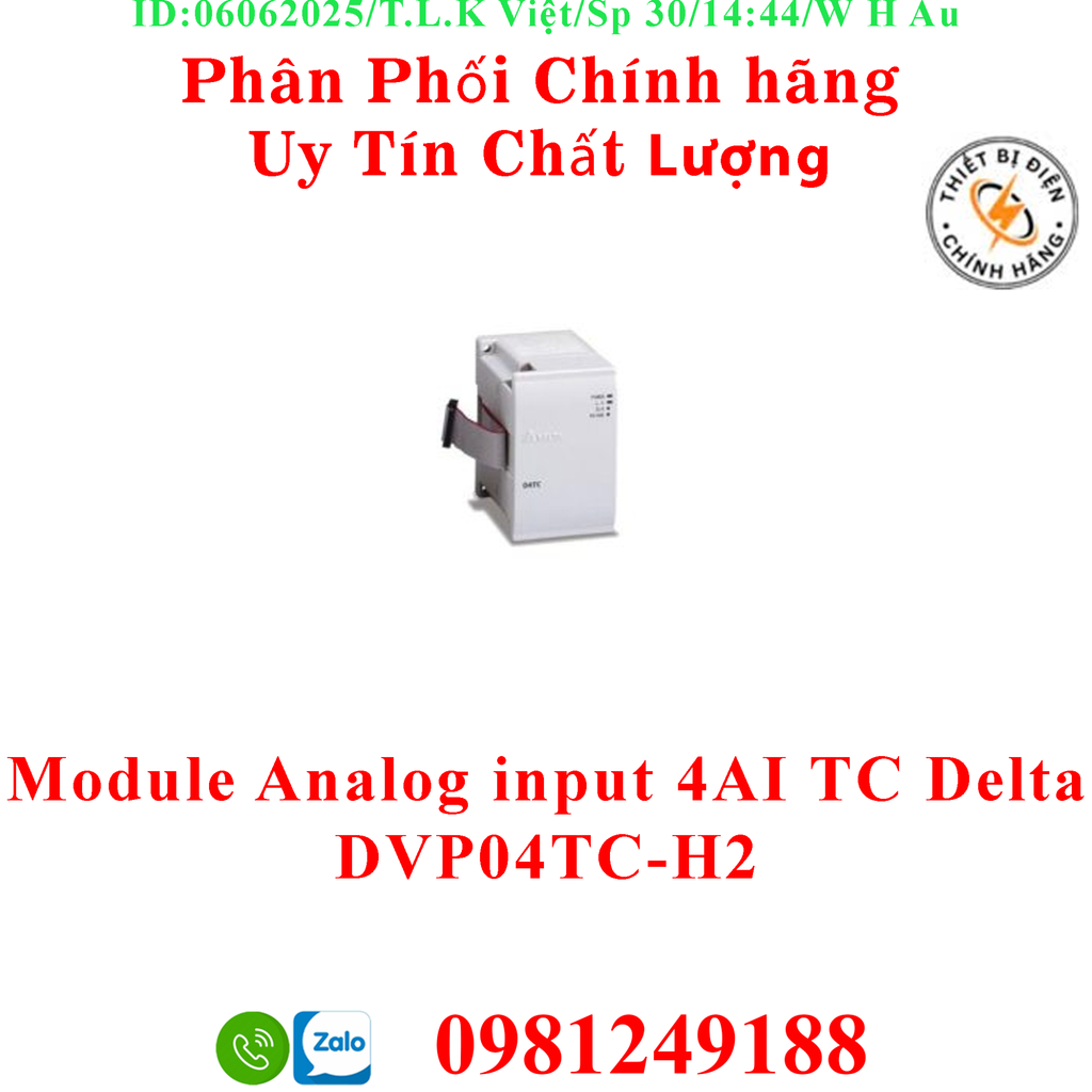 Module Analog input 4AI TC Delta DVP04TC-H2 – thietbidienchinhhang