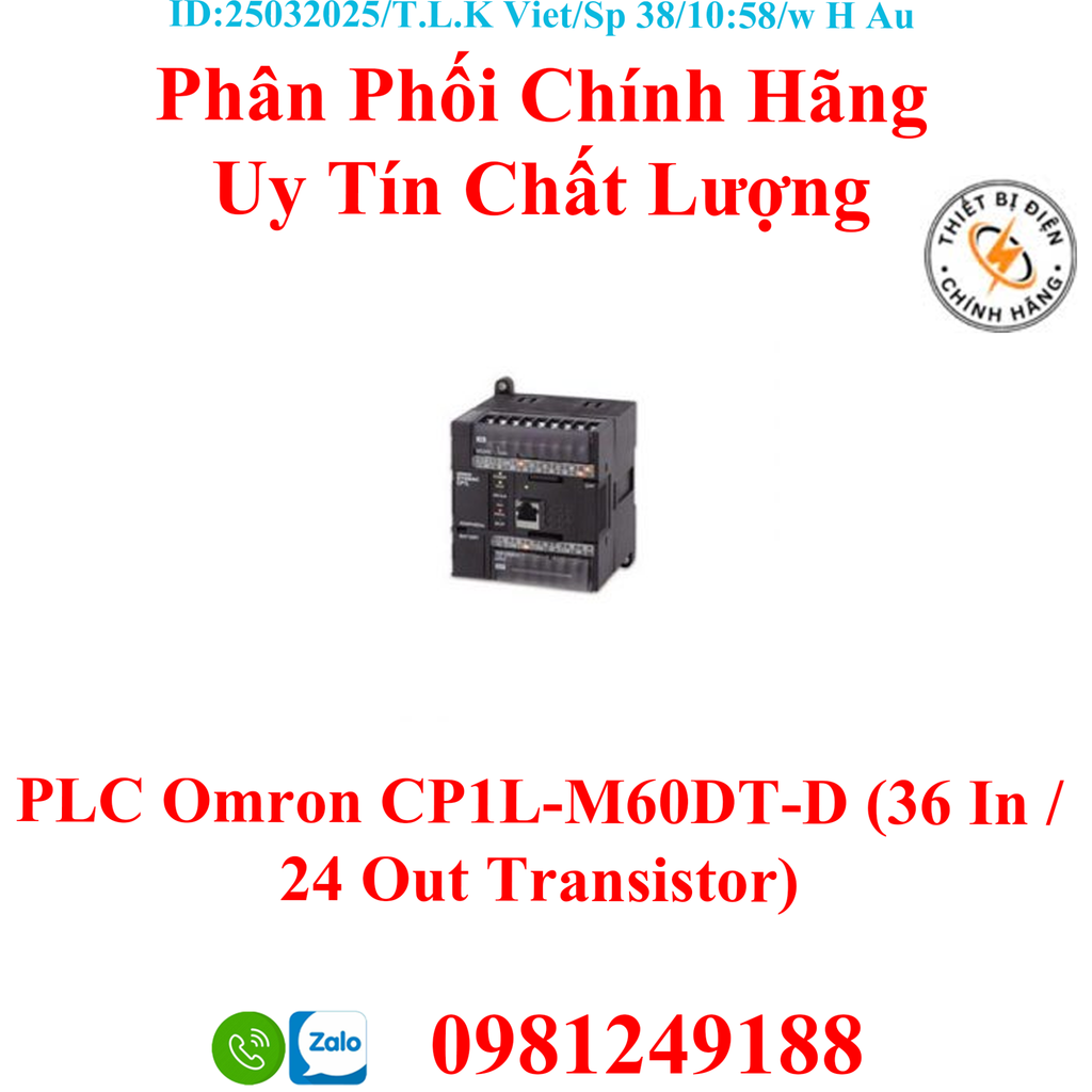 PLC Omron CP1L-M60DT-D (36 In / 24 Out Transistor) – thietbidienchinhhang