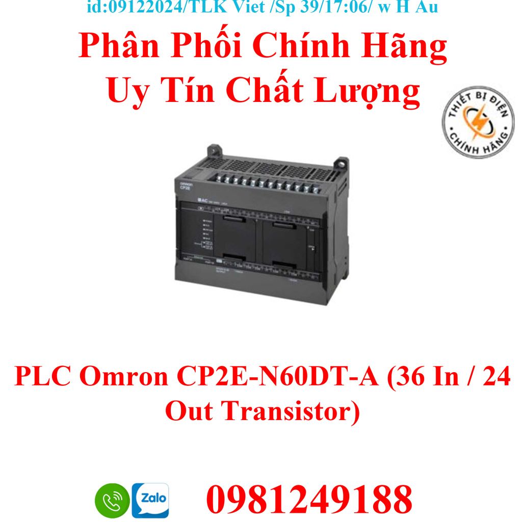 PLC Omron CP2E-N60DT-A (36 In / 24 Out Transistor) – thietbidienchinhhang
