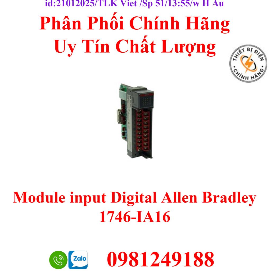Module input Digital Allen Bradley 1746-IA16 – thietbidienchinhhang
