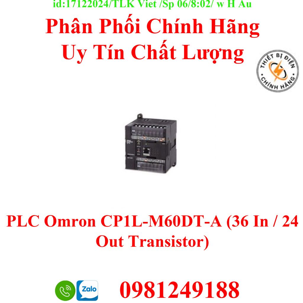 PLC Omron CP1L-M60DT-A (36 In / 24 Out Transistor) – thietbidienchinhhang