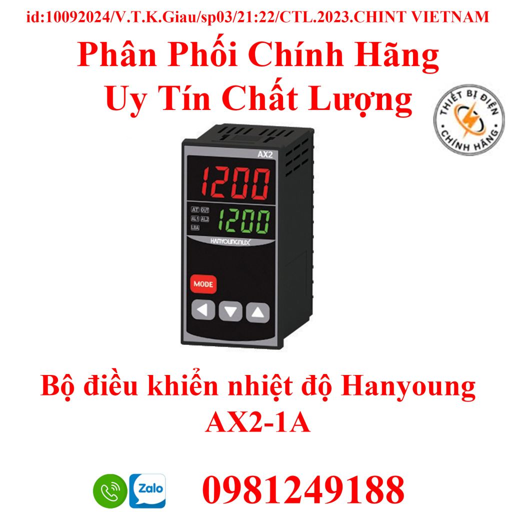 Bộ điều khiển nhiệt độ Hanyoung AX2-1A – thietbidienchinhhang