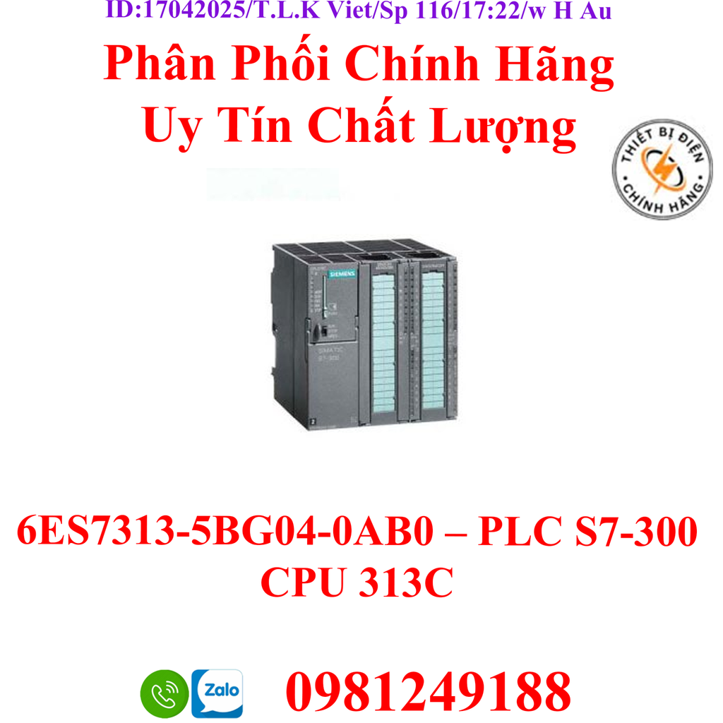 CPU 6ES7313-5BG04-0AB0 – PLC S7-300 CPU 313C – thietbidienchinhhang