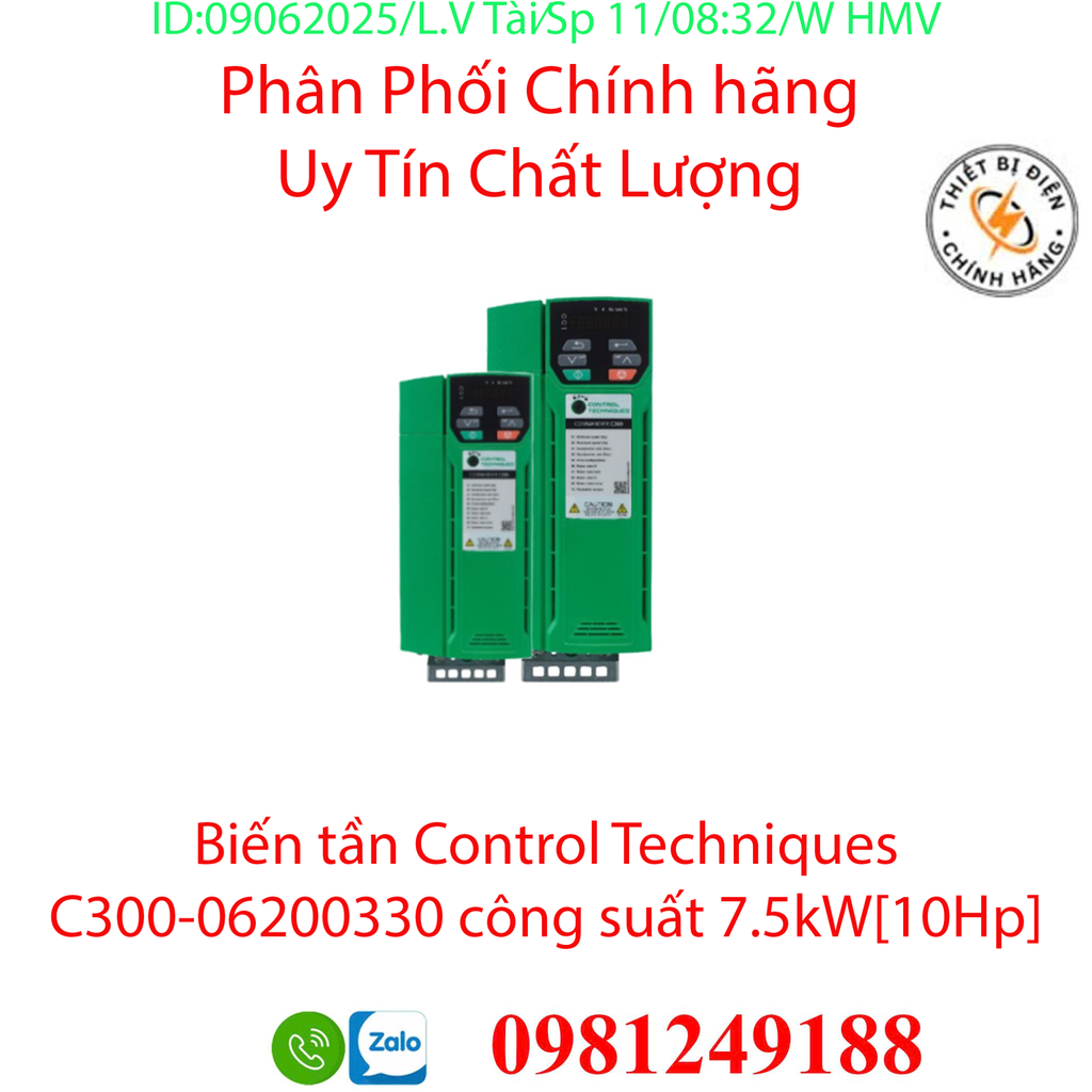 Biến tần Control Techniques C300-06200330 công suất 7.5kW[10Hp ...