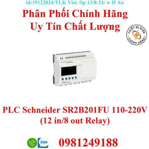 PLC Schneider SR2B201FU 110-220V (12 in/8 out Relay) – thietbidienchinhhang