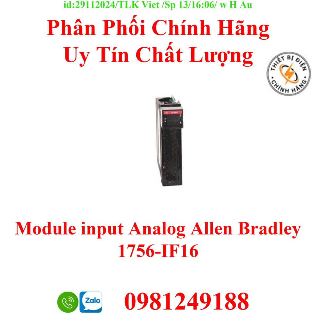 Module input Analog Allen Bradley 1756-IF16 – thietbidienchinhhang