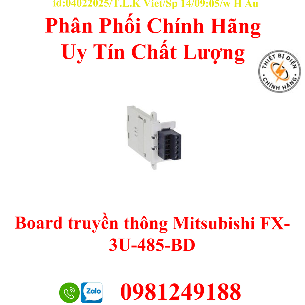 Board truyền thông Mitsubishi FX3U-485-BD – thietbidienchinhhang