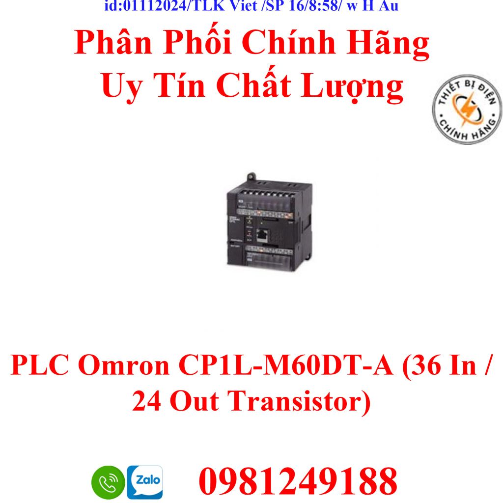 PLC Omron CP1L-M60DT-A (36 In / 24 Out Transistor) – thietbidienchinhhang