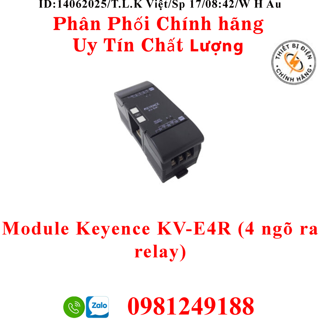 Module Keyence KV-E4R (4 ngõ ra relay) – thietbidienchinhhang