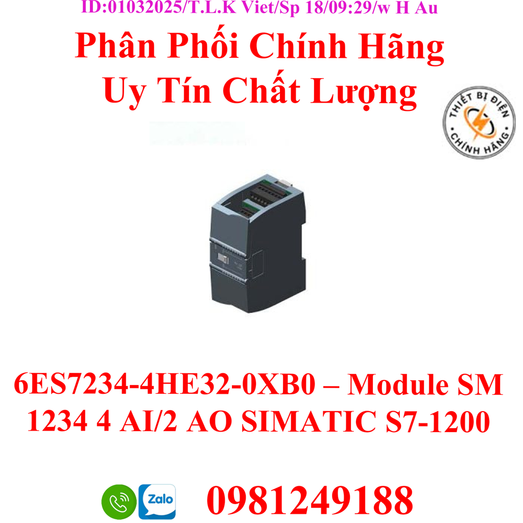 Module 6ES7234-4HE32-0XB0 – Module SM 1234 4 AI/2 AO SIMATIC S7-1200 ...