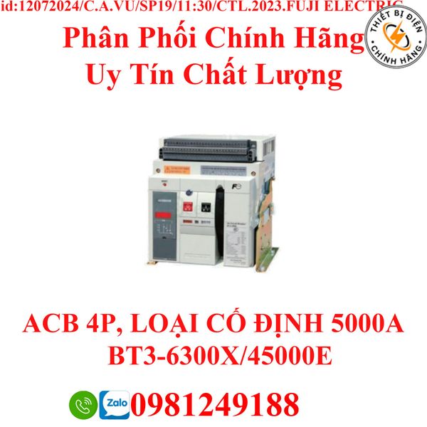 ACB 4P, LOẠI CỐ ĐỊNH 5000A BT3-6300X/45000E – thietbidienchinhhang