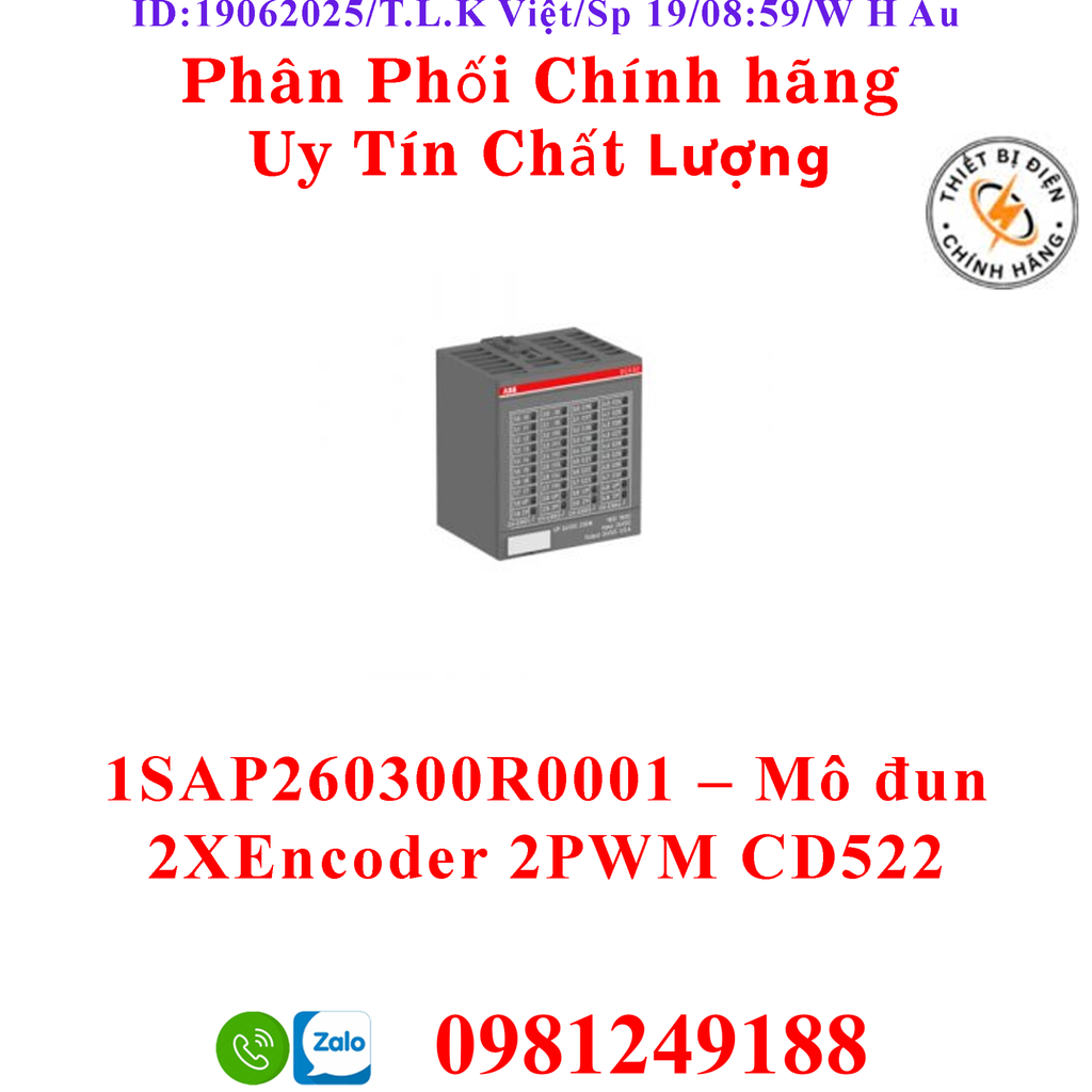 Module 1SAP260300R0001 – Mô đun 2XEncoder 2PWM CD522 – thietbidienchinhhang