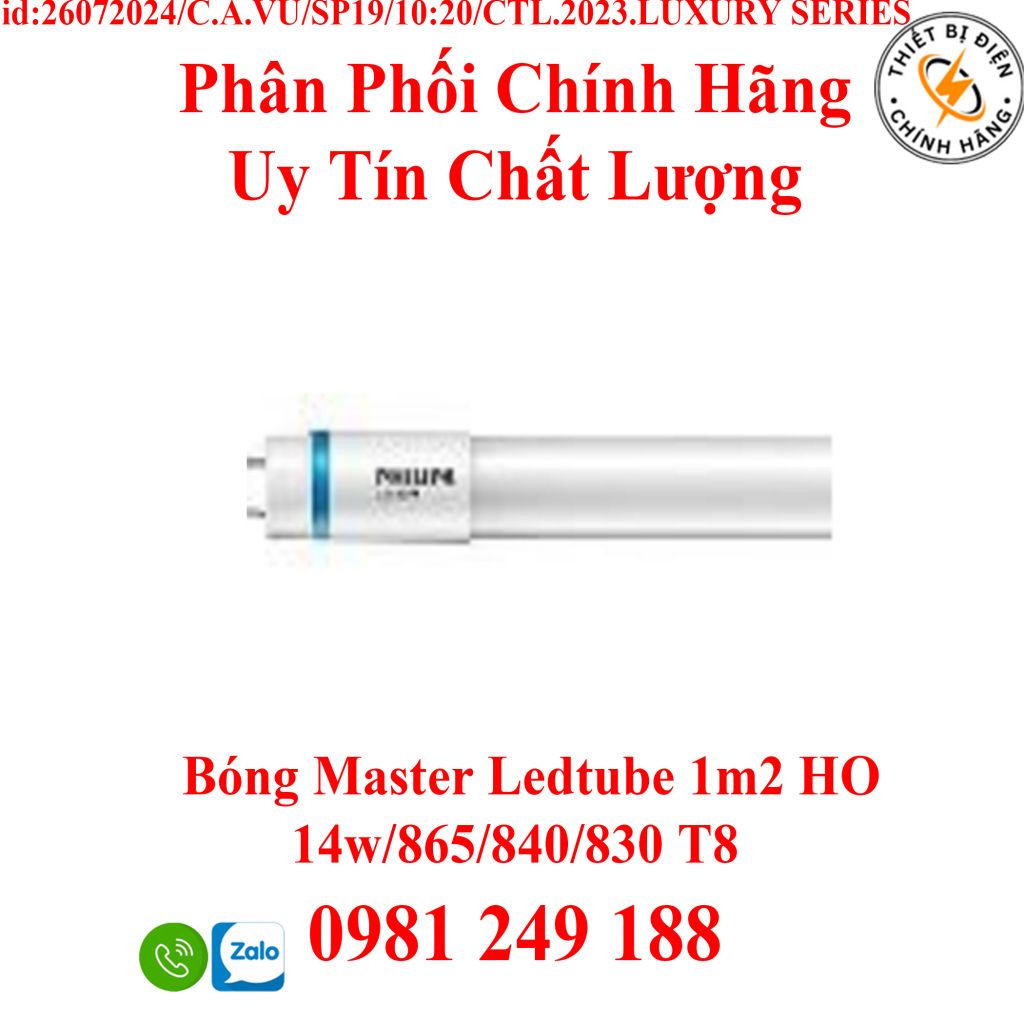 Bóng Master Ledtube 1m2 HO 14w/865/840/830 T8 – thietbidienchinhhang