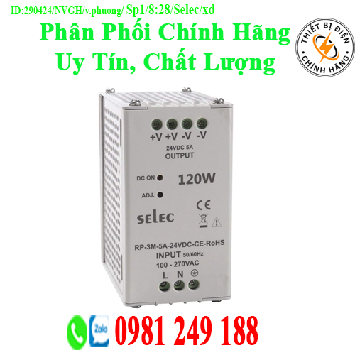 Bộ Nguồn 24VDC/5A RP-3M-5A-24VDC | Selec – thietbidienchinhhang