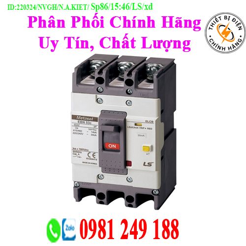CB Chống Giật ELCB LS EBN53c 14kA 3P 15A-20A-30A-40A-50A – thietbidienchinhhang