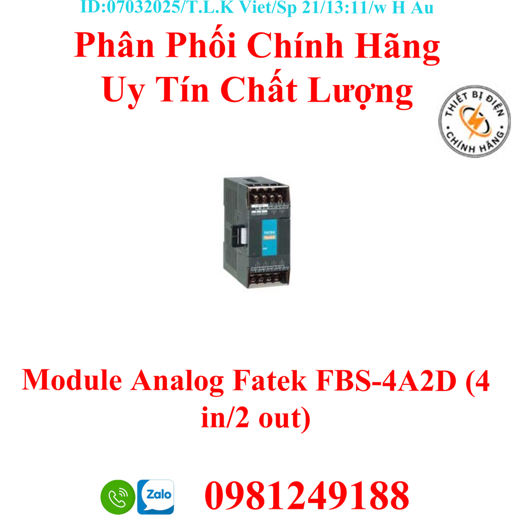 Module Analog Fatek FBS-4A2D (4 in/2 out) – thietbidienchinhhang