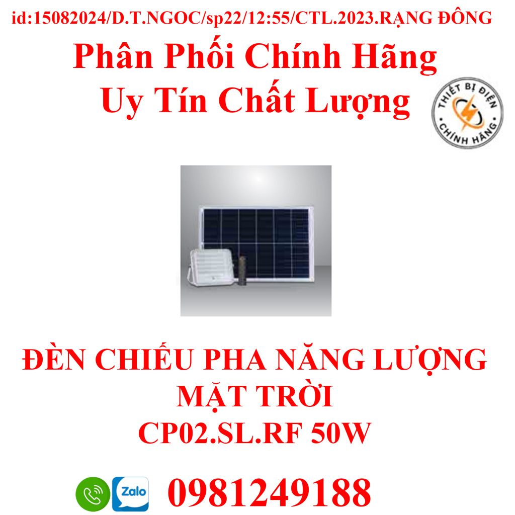 ĐÈN CHIẾU PHA NĂNG LƯỢNG MẶT TRỜI CP02.SL.RF 50W – thietbidienchinhhang