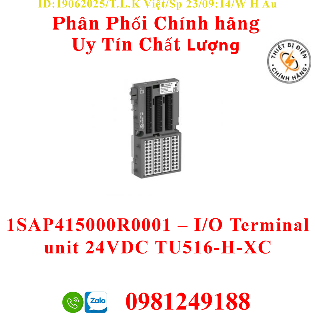 Module 1SAP415000R0001 – I/O Terminal unit 24VDC TU516-H-XC ...