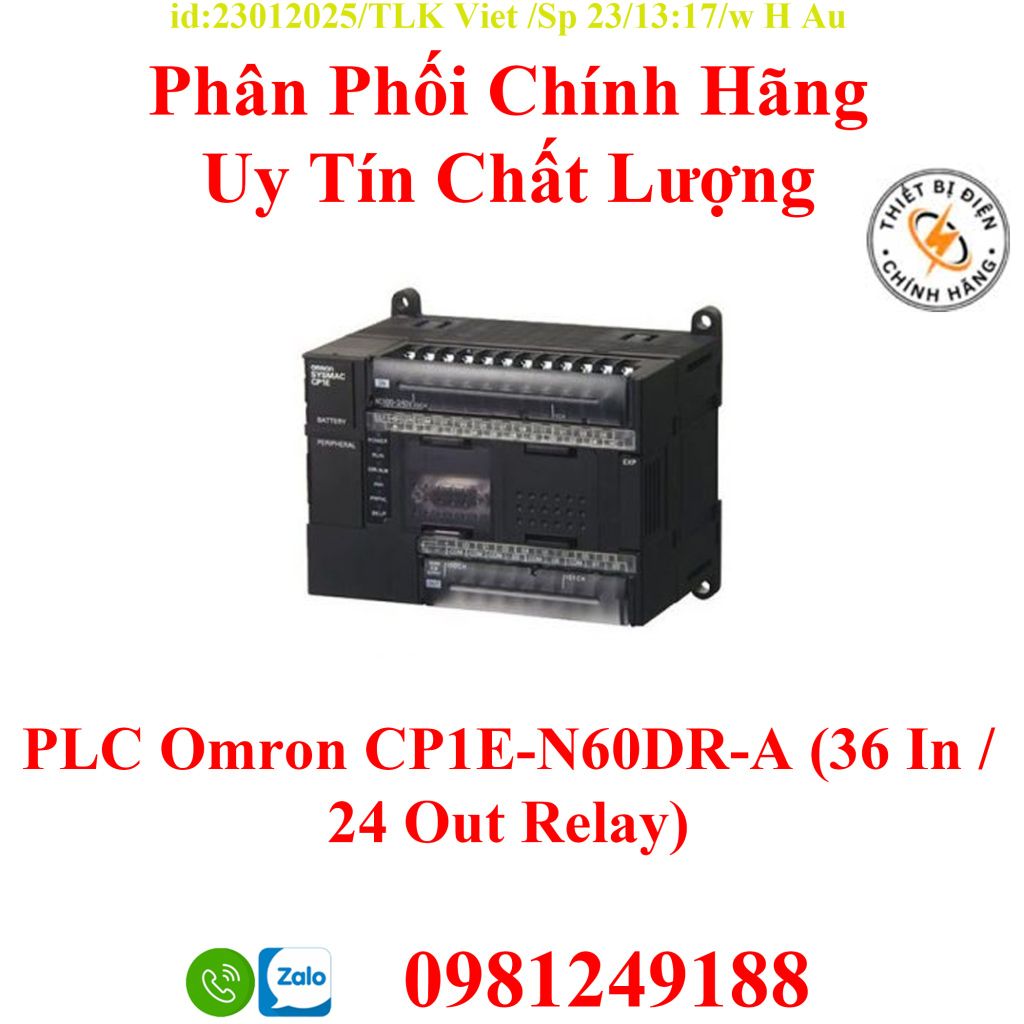 PLC Omron CP1E-N60DR-A (36 In / 24 Out Relay) – thietbidienchinhhang