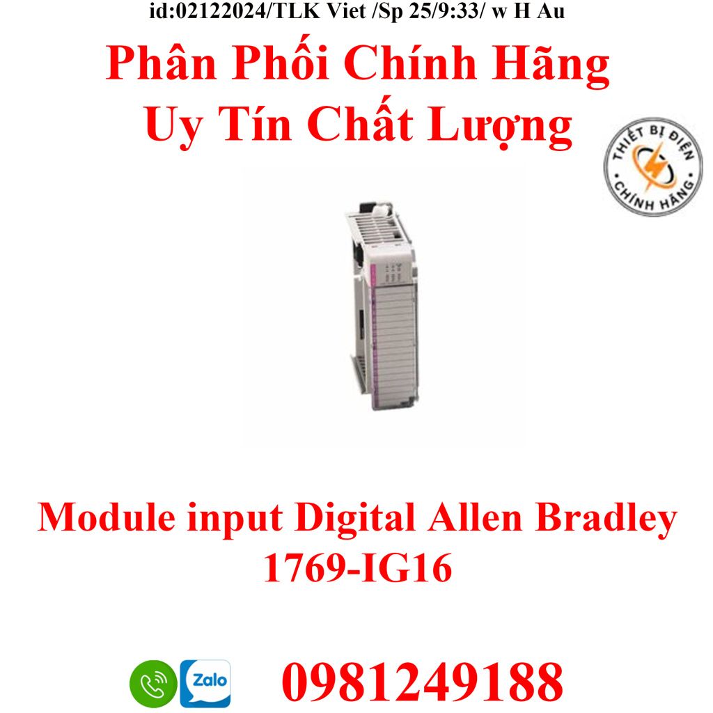 Module input Digital Allen Bradley 1769-IG16 – thietbidienchinhhang