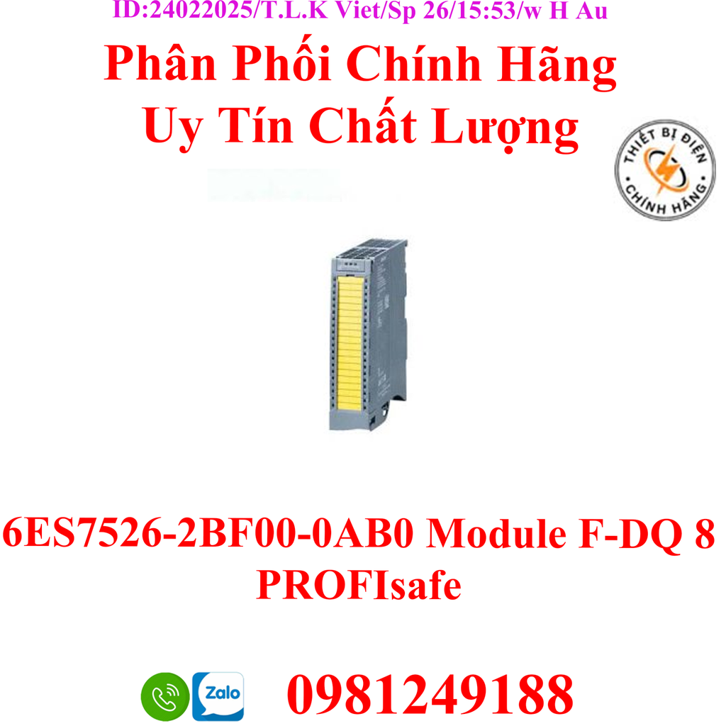Module 6ES7526-2BF00-0AB0 Module F-DQ 8 PROFIsafe – thietbidienchinhhang