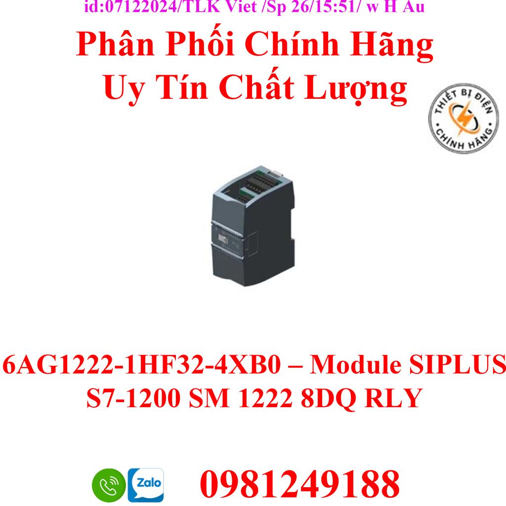 Module 6AG1222-1HF32-4XB0 – Module SIPLUS S7-1200 SM 1222 8DQ RLY ...