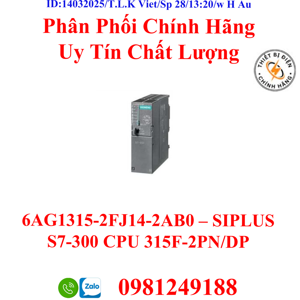 CPU 6AG1315-2FJ14-2AB0 – SIPLUS S7-300 CPU 315F-2PN/DP ...