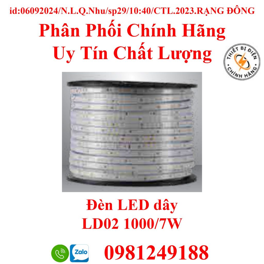 Đèn LED dây LD02 1000/7W – thietbidienchinhhang