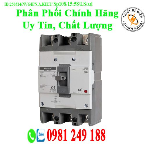 MCCB LS ABS53c 22kA 3P 15A-20A-30A-40A-50A – thietbidienchinhhang