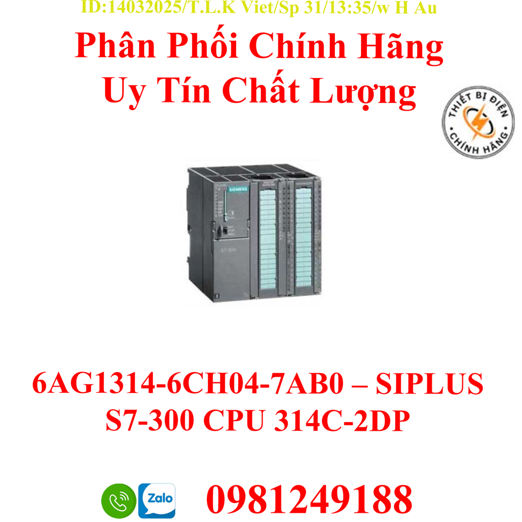 CPU 6AG1314-6CH04-7AB0 – SIPLUS S7-300 CPU 314C-2DP – thietbidienchinhhang