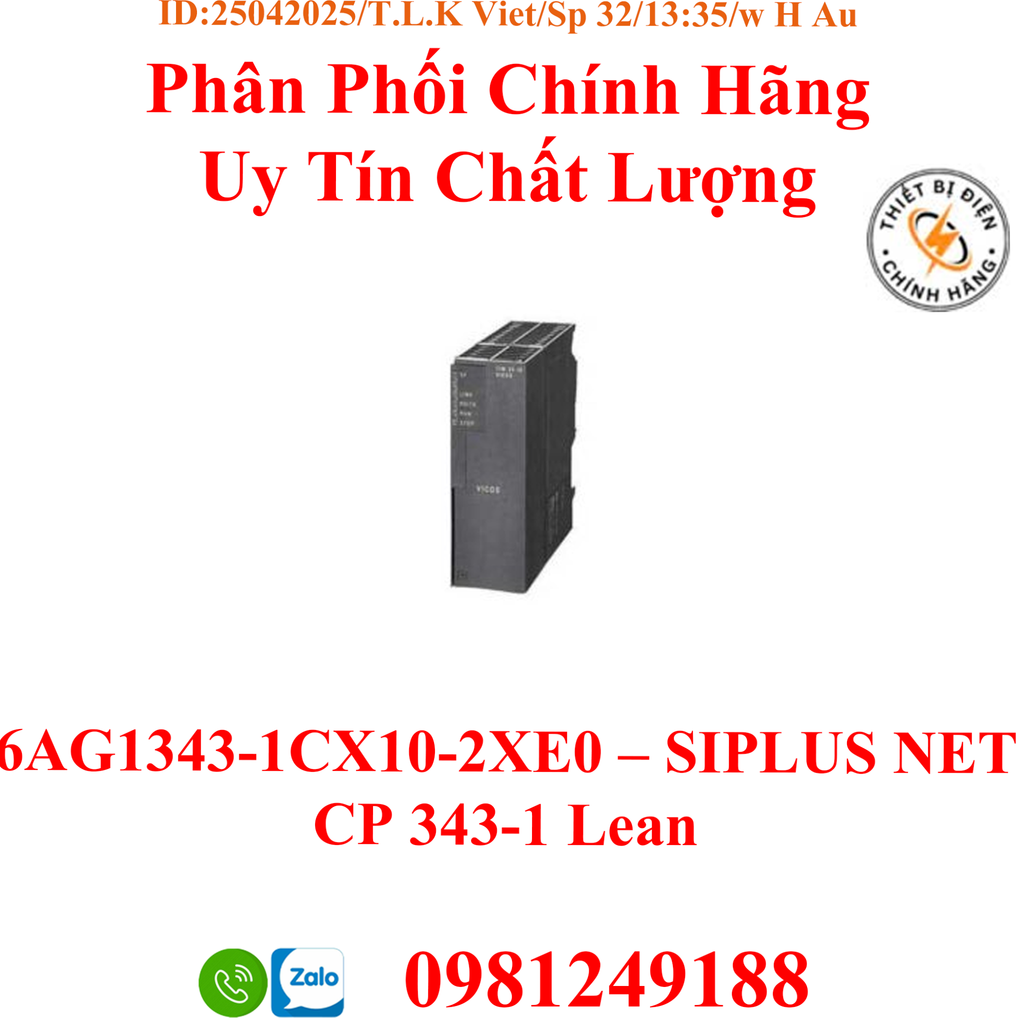 Module 6AG1343-1CX10-2XE0 – SIPLUS NET CP 343-1 Lean – thietbidienchinhhang