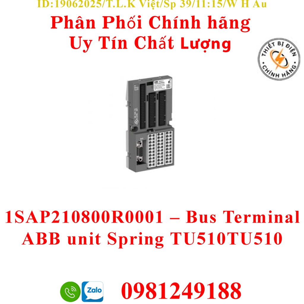Module 1SAP210800R0001 – Bus Terminal ABB unit Spring TU510TU510 – thietbidienchinhhang