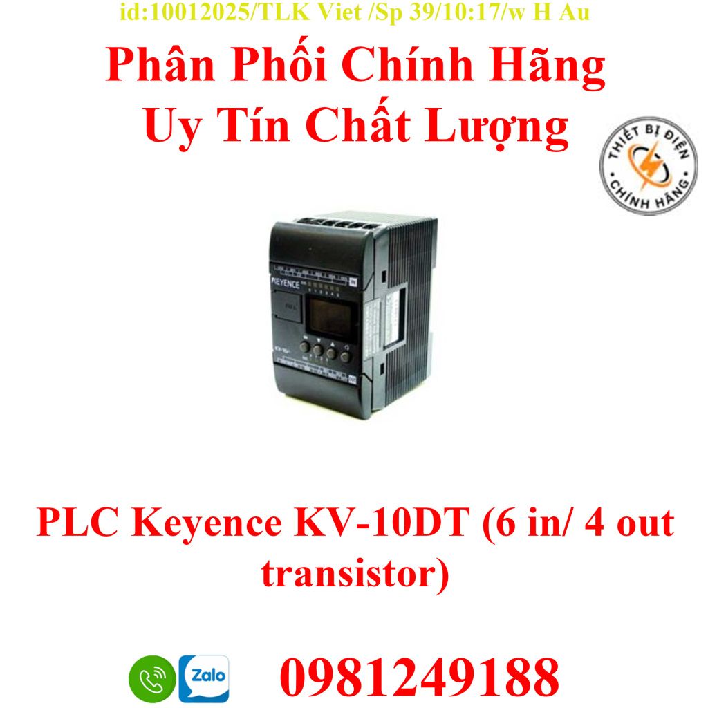 PLC Keyence KV-10DT (6 in/ 4 out transistor) – thietbidienchinhhang