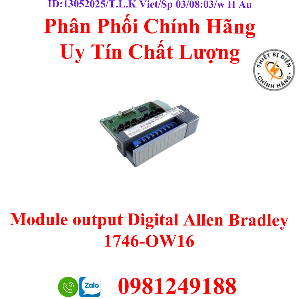 Module output Digital Allen Bradley 1746-OW16 – thietbidienchinhhang