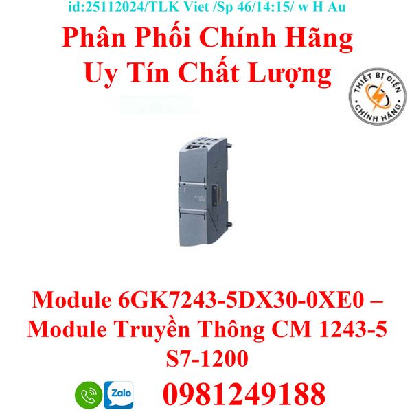 Module 6GK7243-5DX30-0XE0 – Module Truyền Thông CM 1243-5 S7-1200 ...