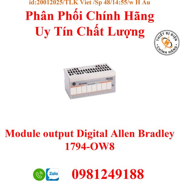 Module output Digital Allen Bradley 1794-OW8 – thietbidienchinhhang