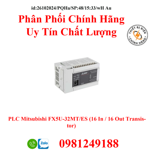 PLC Mitsubishi FX5U-32MT/ES (16 In / 16 Out Transistor) – thietbidienchinhhang