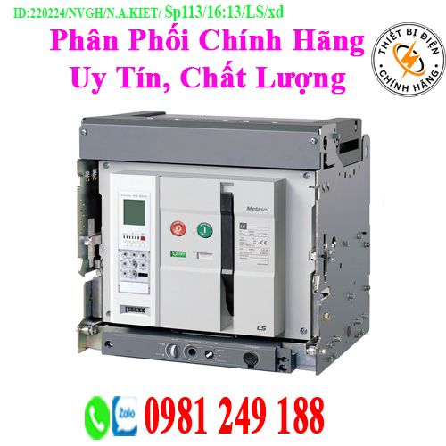 ACB LS AS-20E4-20A NG5 2000A 85kA 4P Without ACC – thietbidienchinhhang