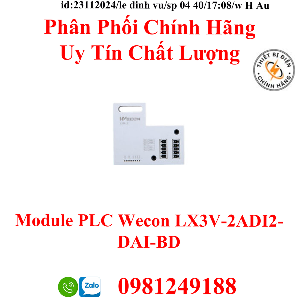Module PLC Wecon LX3V-2ADI2DAI-BD – thietbidienchinhhang