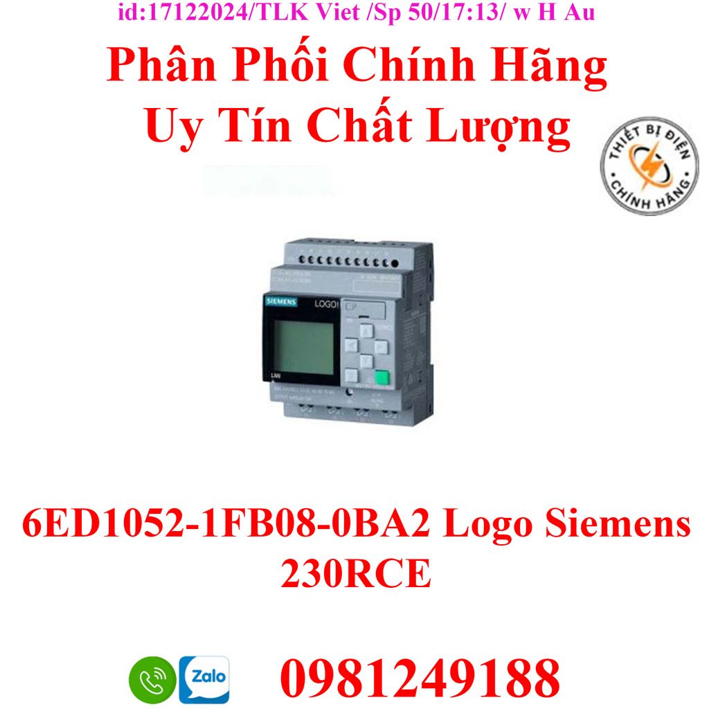 PLC 6ED1052-1FB08-0BA2 Logo Siemens 230RCE – thietbidienchinhhang