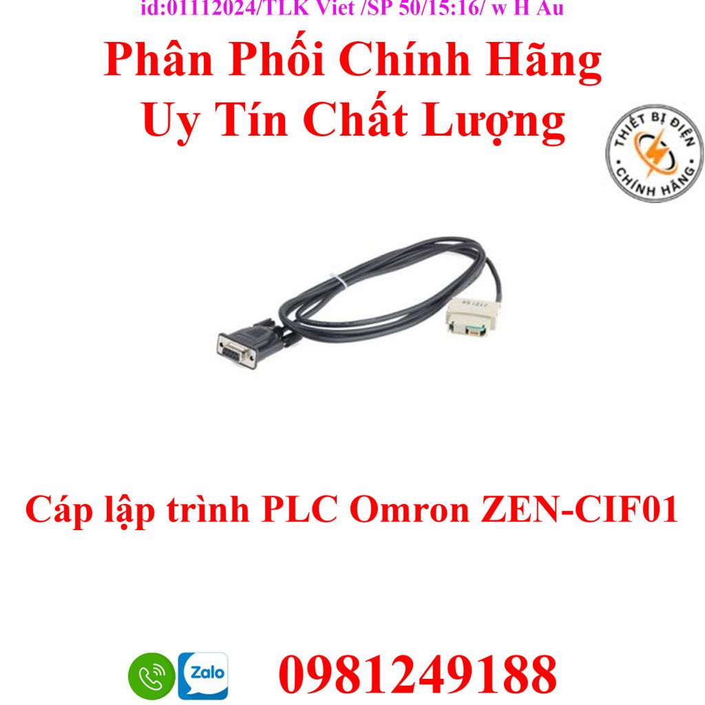 Cáp lập trình PLC Omron ZEN-CIF01 – thietbidienchinhhang