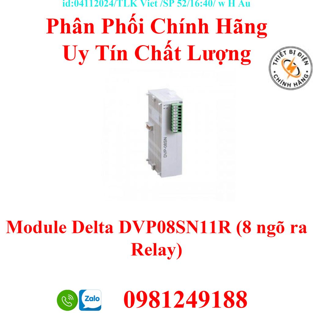 Module Delta DVP08SN11R (8 ngõ ra Relay) – thietbidienchinhhang
