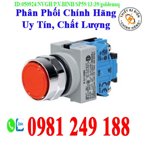 Nút Nhấn Nhả IDEC ABW101 (B, G, R, Y), 22mm – thietbidienchinhhang