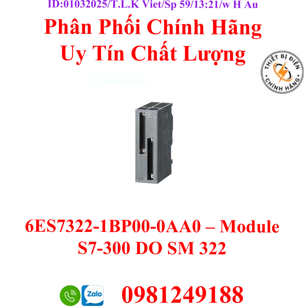 Module 6ES7322-1BP00-0AA0 – Module S7-300 DO SM 322 – thietbidienchinhhang