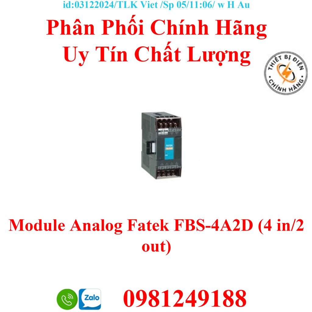 Module Analog Fatek FBS-4A2D (4 in/2 out) – thietbidienchinhhang