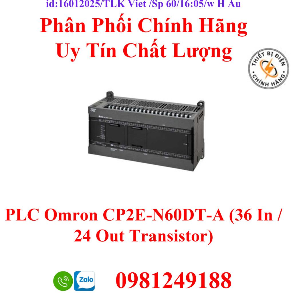 PLC Omron CP2E-N60DT-A (36 In / 24 Out Transistor) – thietbidienchinhhang