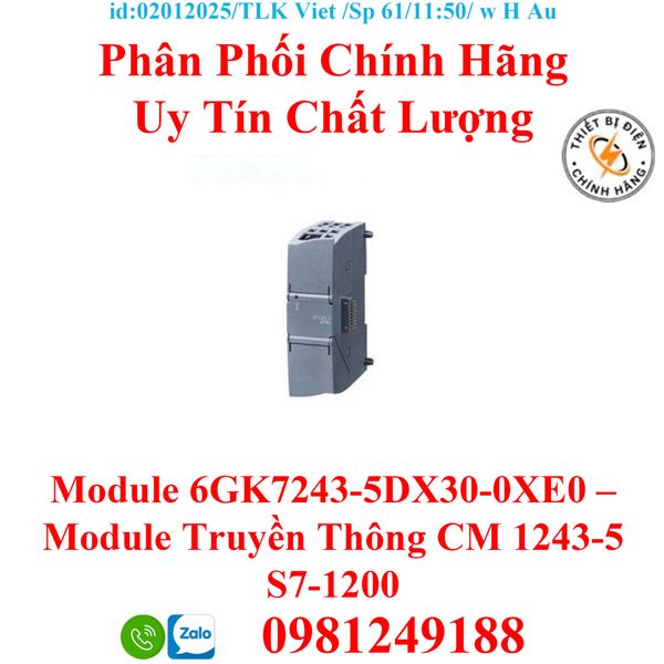 Module 6GK7243-5DX30-0XE0 – Module Truyền Thông CM 1243-5 S7-1200 ...