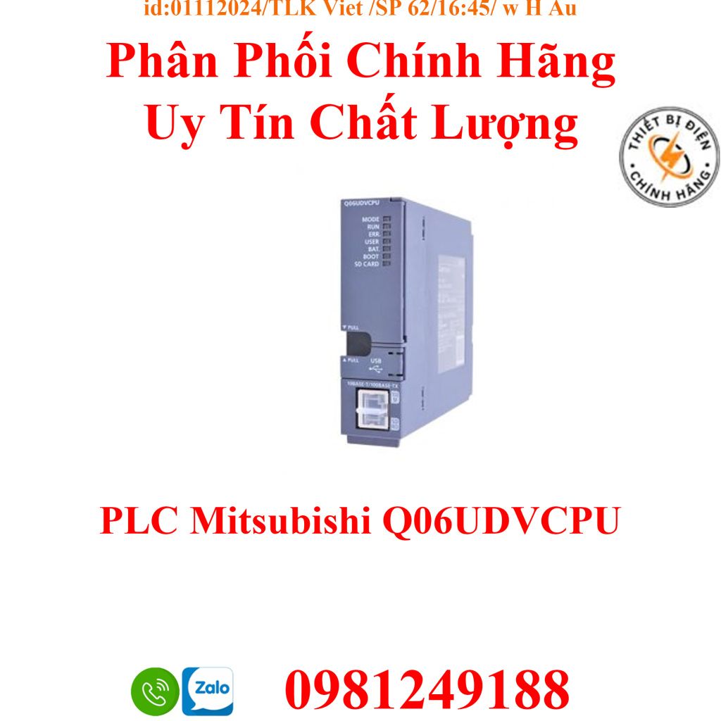 PLC Mitsubishi Q06UDVCPU – thietbidienchinhhang