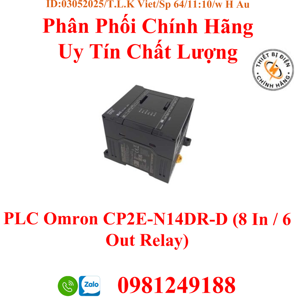 PLC Omron CP2E-N14DR-D (8 In / 6 Out Relay) – thietbidienchinhhang