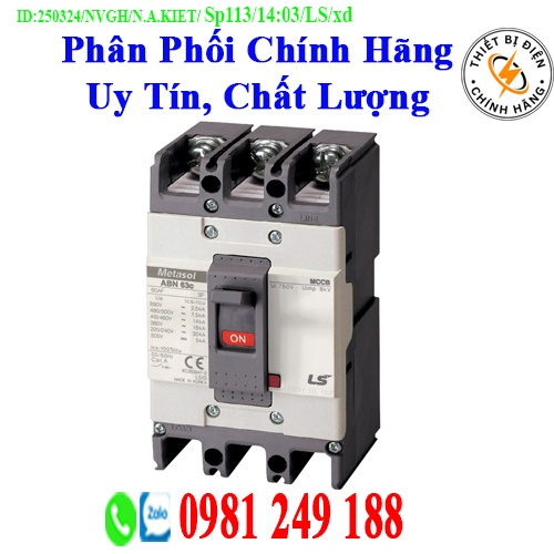 MCCB 3P LS ABN403c 42kA 250A-300A-350A-400A – thietbidienchinhhang